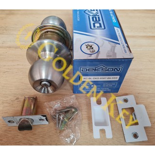 Jual Kunci Bulat Gagang Pintu Kamar Mandi Dekson Dekkson KCBL DL8587 BK ...