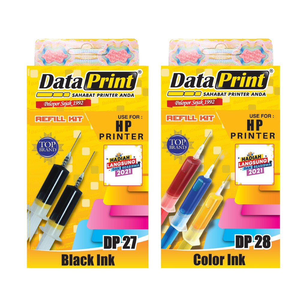 DataPrint Bundling Tinta Refill HP | Shopee Indonesia