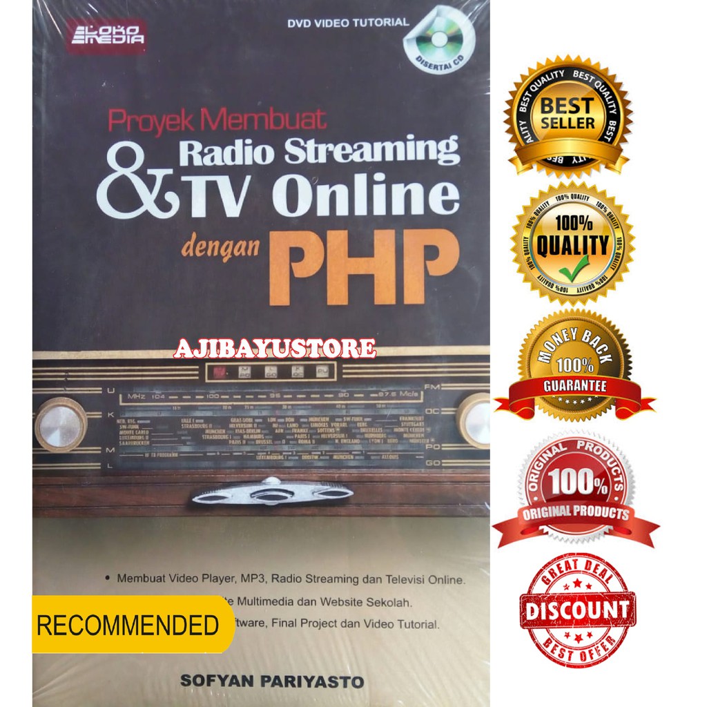 Jual Buku Proyek Membuat Radio Streaming Dan TV Online Dengan PHP Bonus ... Jual Buku Proyek Membuat Radio Streaming Dan TV Online Dengan PHP Bonus ...