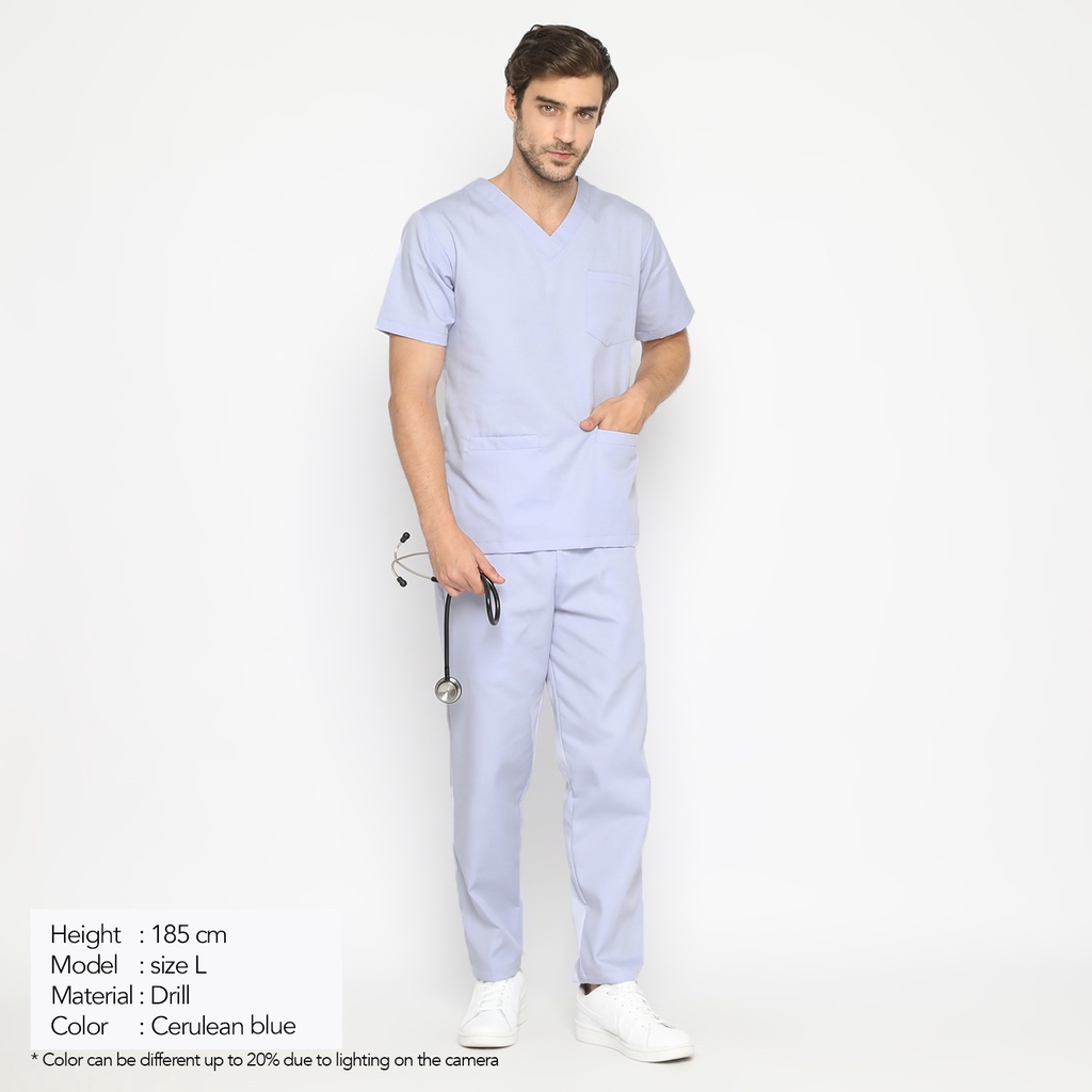 Jual [DRILL] Scrub/ Baju Jaga/ Baju OK/ Scrub Dokter/ Tenaga Medis ...