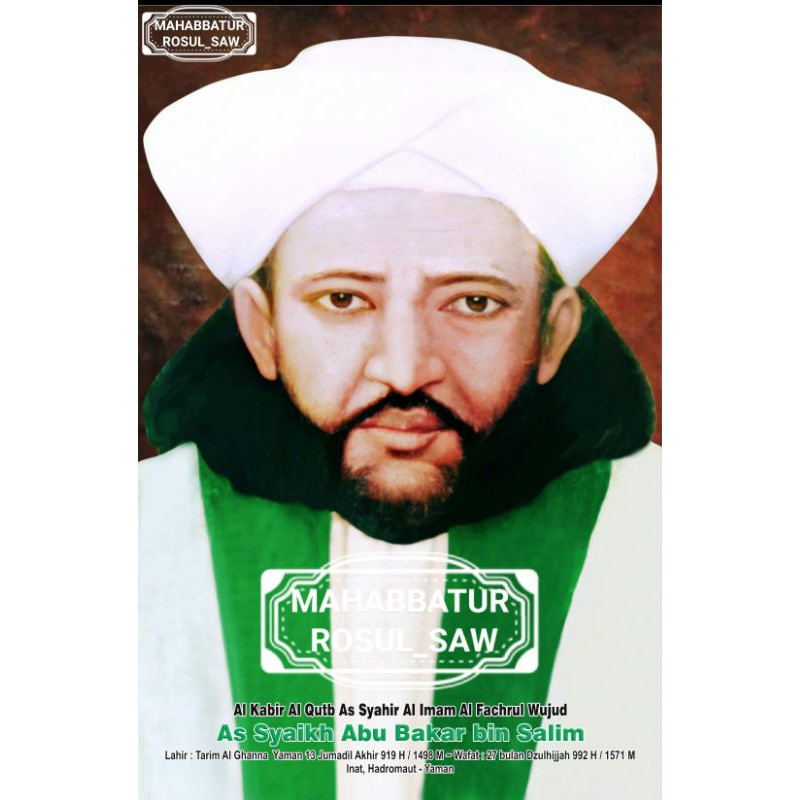 Jual POSTER FOTO AL ALIM AS SYEIKH ABU BAKAR BIN SALIM | A3+ | Shopee ...