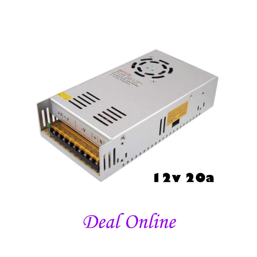 Jual Power Supply 12V 20A - Adaptor Switching | Shopee Indonesia