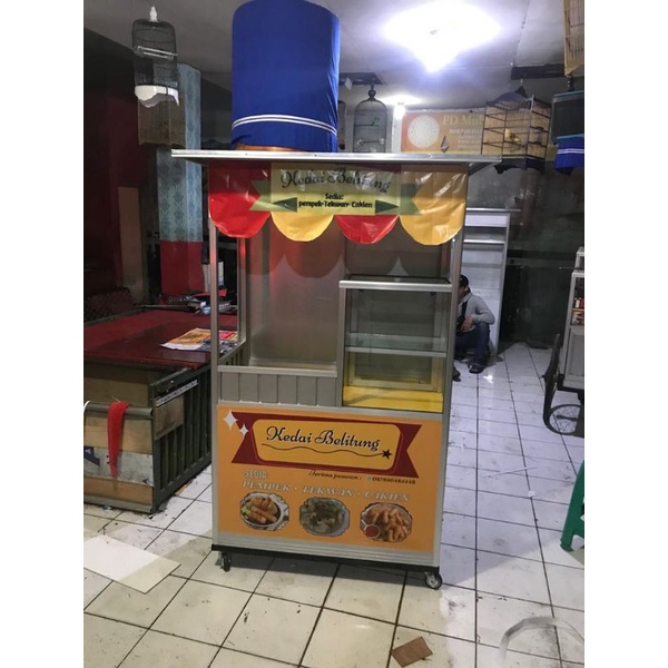 Jual Etalase Cimol / Etalase Bakso / Etalase Takoyaki / Gerobak Makanan ...