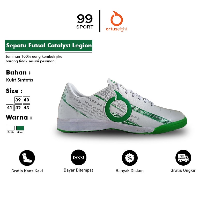 Jual Sepatu Futsal Ortus CATALYST LEGION V2 In Ortuseight Pria Keluaran ...