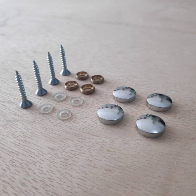 Jual Sekrup / Skrup Topi Cembung Kaca Cermin / Mirror Screw Chrome - 14 ...