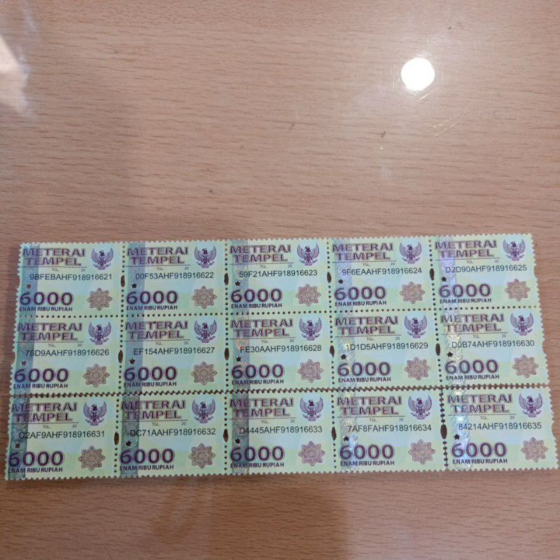 Jual Materai 6000 Indonesia|Shopee Indonesia