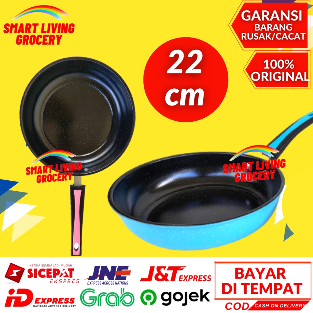 Jual TEFLON 20 22 CM GSF 1522 PANCI TEFLON GRANITE ENAMEL WOK WAJAN ...