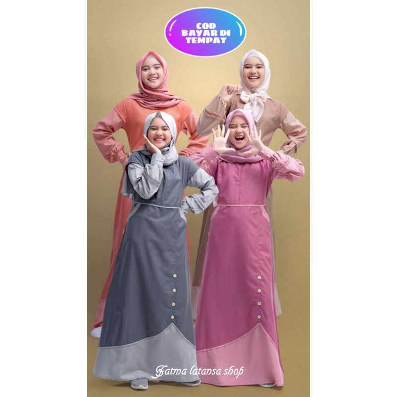 Jual Gamis remaja / rauna rr 01 / 02 / 03 / 04 / Gamis tanggung / gamis ...
