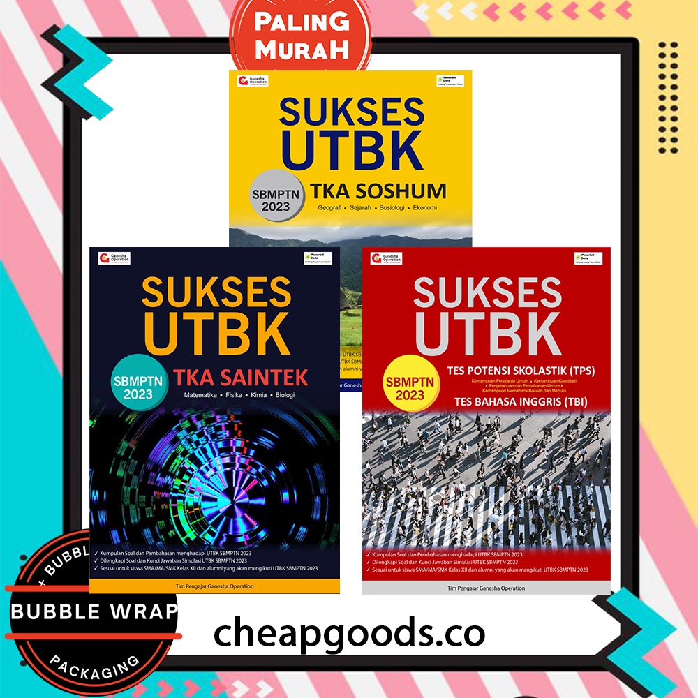 Jual BUKU UTBK SBMPTN GANESHA OPERATION (GO) 2022 TKA SAINTEK - SOSHUM - TPS / BUNDLE | SUKSES ...