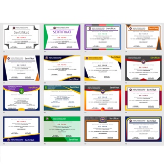 Jual 50 Template Sertifikat / Piagam Format Powerpoint PPT Siap Edit ...