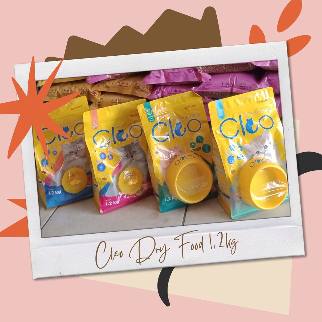Jual Cleo Dry Food All Varian 1,2kg Cat Food Freshpack | Shopee Indonesia