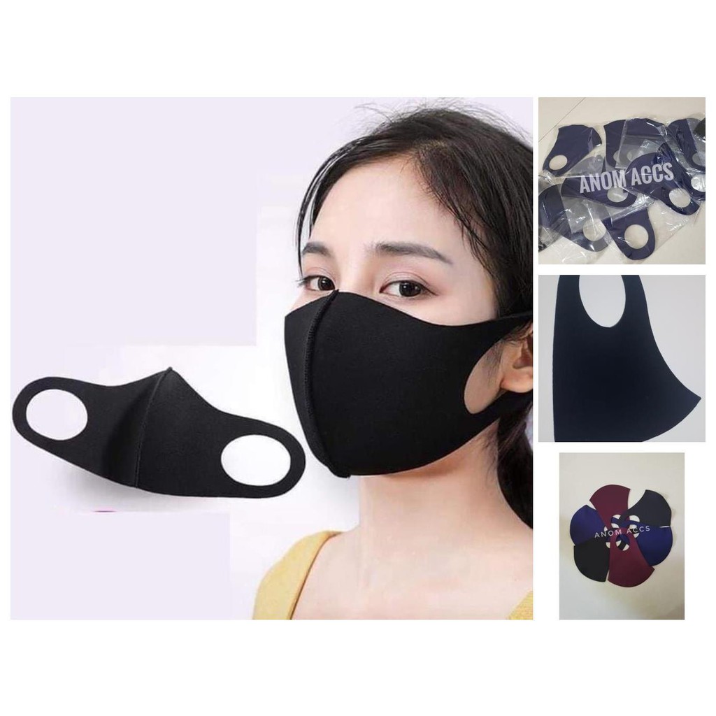 Jual 1 lusin isi 12 lembar pc masker hidung scuba bisa dicuci pakai ...