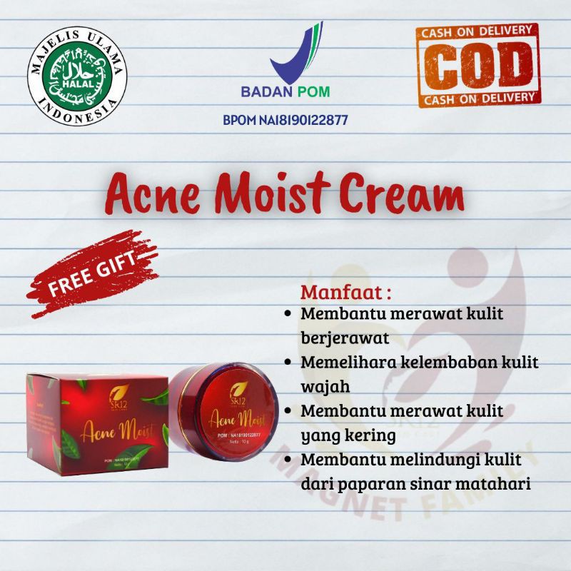 Jual PEMBASMI JERAWAT !! Acne moist / cream jerawat | Shopee Indonesia