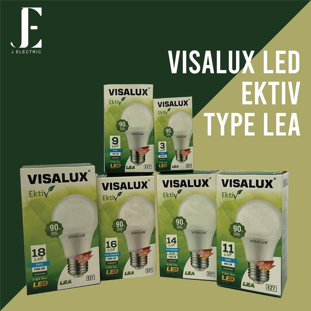 Jual Lampu LED Ektiv Visalux Tipe LEA | 3 Watt - 18 Watt | Shopee Indonesia