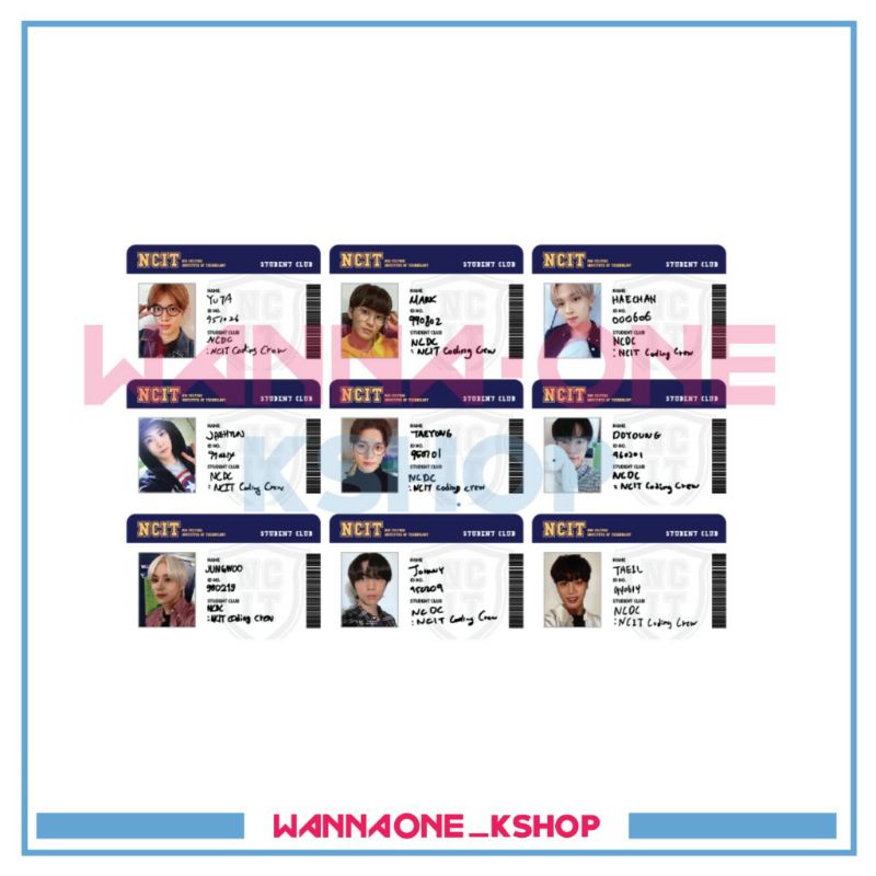 Jual NCIT id Card Sticker nct 127 photocard | Shopee Indonesia