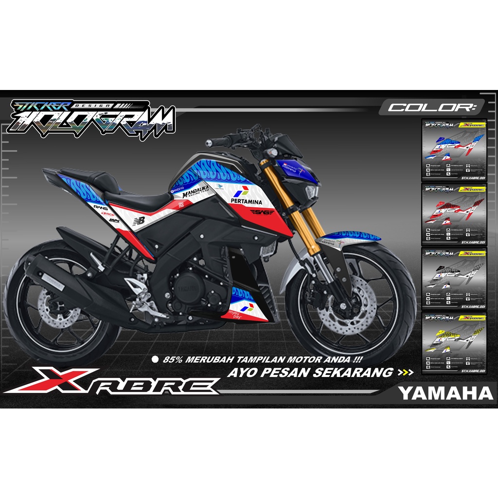 Jual XABRE STICKER STRIPING XABRE STIKER MOTOR YAMAHA XABRE LIST ...
