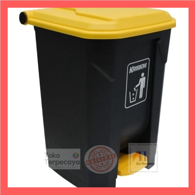 Jual Tempat Sampah Plastik Outdoor Krisbow 50 Ltr | Shopee Indonesia