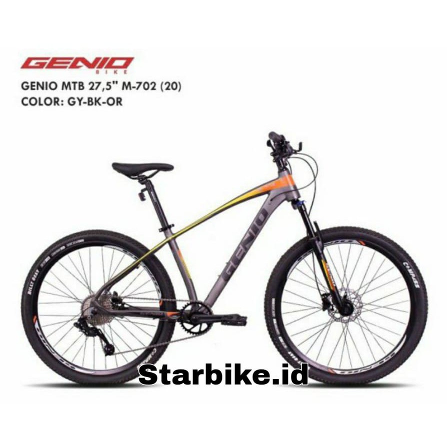 Jual Sepeda Gunung 27,5Inch Mtb Genio M-702 Alloy Rem Hidraulic 10 Speed New | Shopee Indonesia