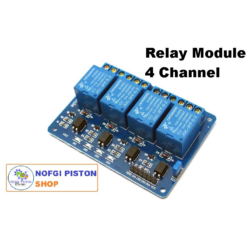 Jual Modul Relay 4 Channel (Max 10A 250VAC/ 10A 30VDC) | Shopee Indonesia