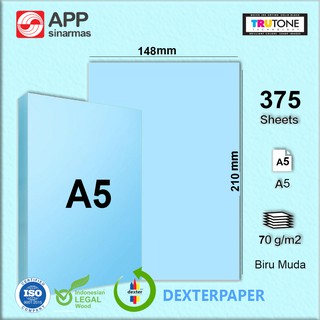 Jual KERTAS HVS A5 70GRAM | KERTAS A5 70GR PUTIH DAN WARNA PAPERONE ...