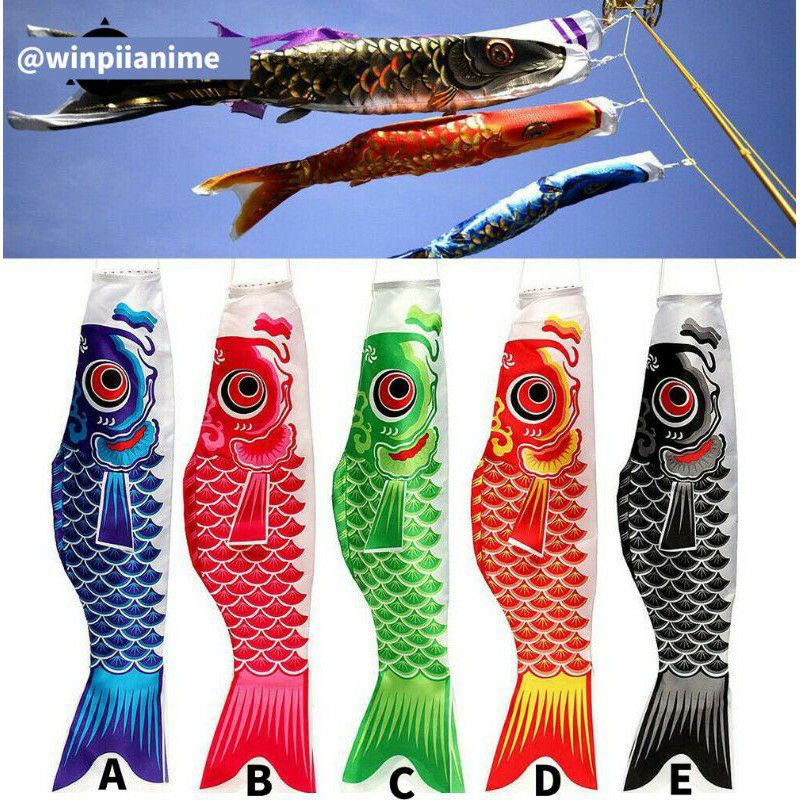 Jual Japanese Koinobori / Bendera Layangan Ikan Mas Koi | Shopee Indonesia
