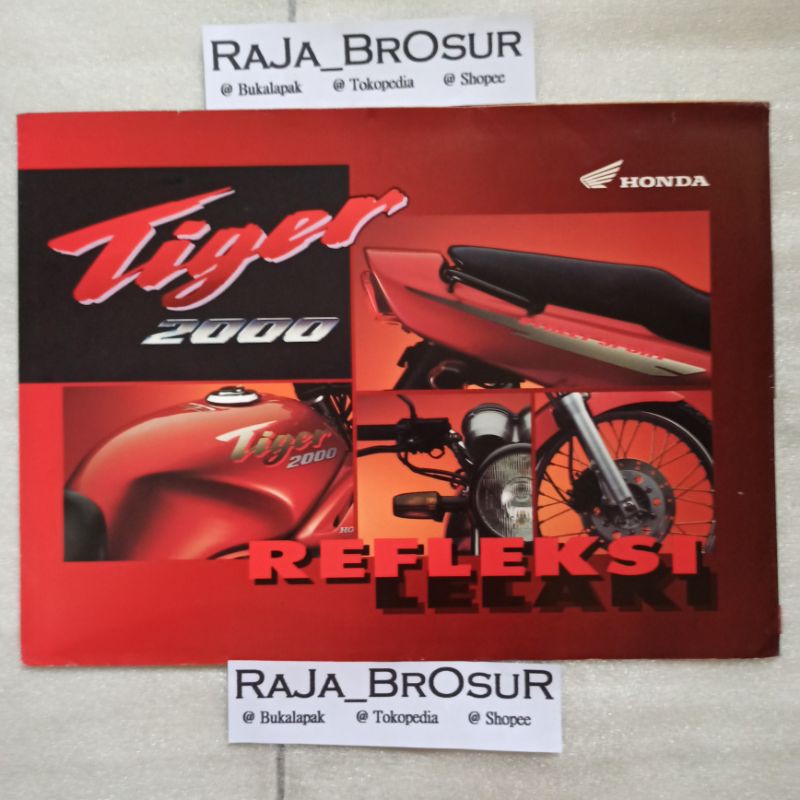 Jual Poster brosur katalog leaflet jadul lawas Honda Tiger 1996 | Shopee Indonesia