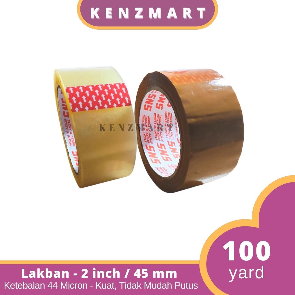 Jual LAKBAN OPP TAPE LAKBAN BENING COKLAT 2 INCH 45MM 72 YARD 90 YARD 100 YARD | Shopee Indonesia