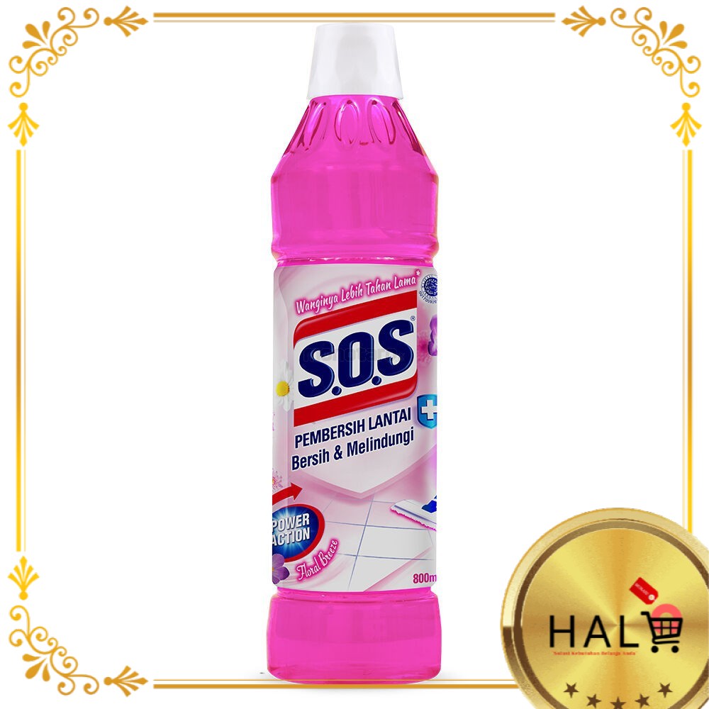 Jual SOS FLOOR CLEANER FLORAL BLOSSOM BTL 800ML | Shopee Indonesia