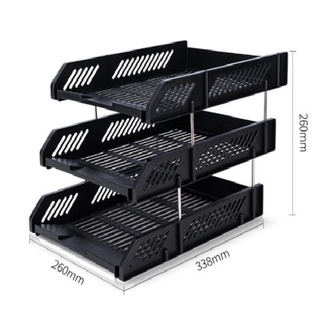 Jual Deli File Tray / Rak File Susun Bahan Plastik 2/3 Tingkat E920X ...