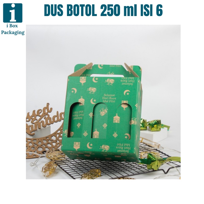 Jual [ 10 pcs ] Kardus Botol Jinjing Box Dus Botol Kale 250ml Isi 6 ...