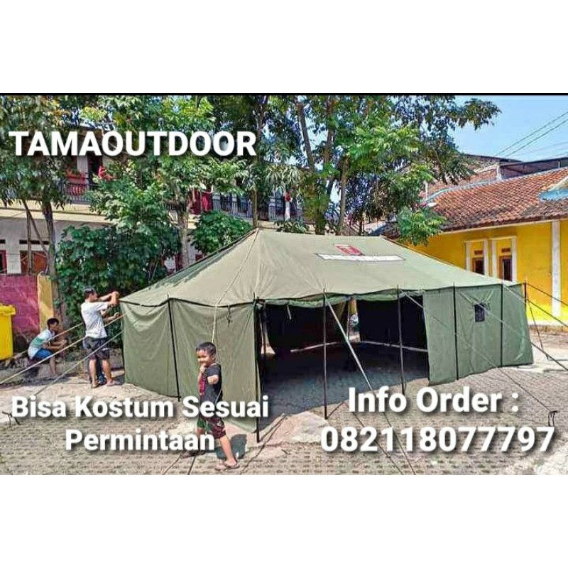 Jual Tenda Komando Pramuka Regu Uk. 4M x 6M Murah Perkemahan | Shopee ...