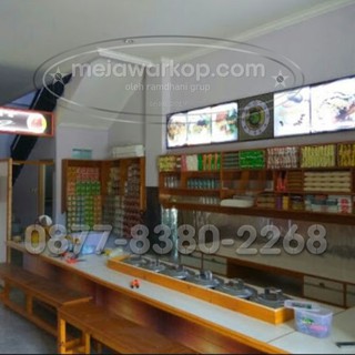 Jual Meja Warkop Minimalis Unik Bahan Kayu Rangka Besi Lapis Hpl ...