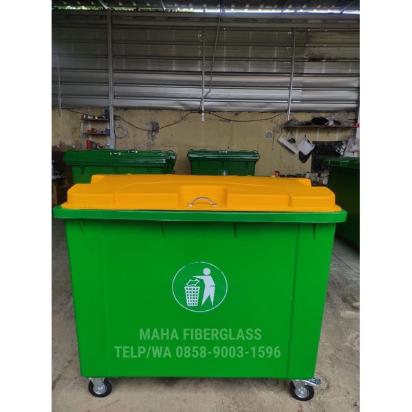 Jual TEMPAT SAMPAH BESAR 660 LITER KOMBINASI WARNA | Shopee Indonesia