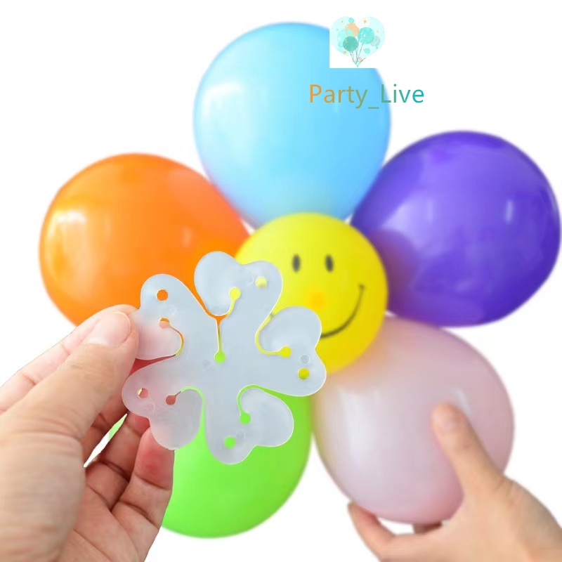 Jual klip balon bentuk bunga / klip balon bunga / pengait balon / balon ...