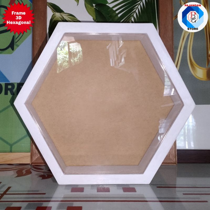 Jual Bingkai 3D Hexagonal Mahar Acrylic - Frame 3D Hexagonal Segi Enam | Shopee Indonesia