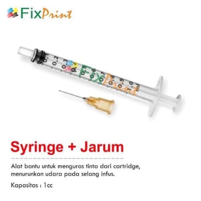 Jual Spuit 1cc Syringe 1cc Suntikan tinta 1ml Spuid ukuran 1 ml ...