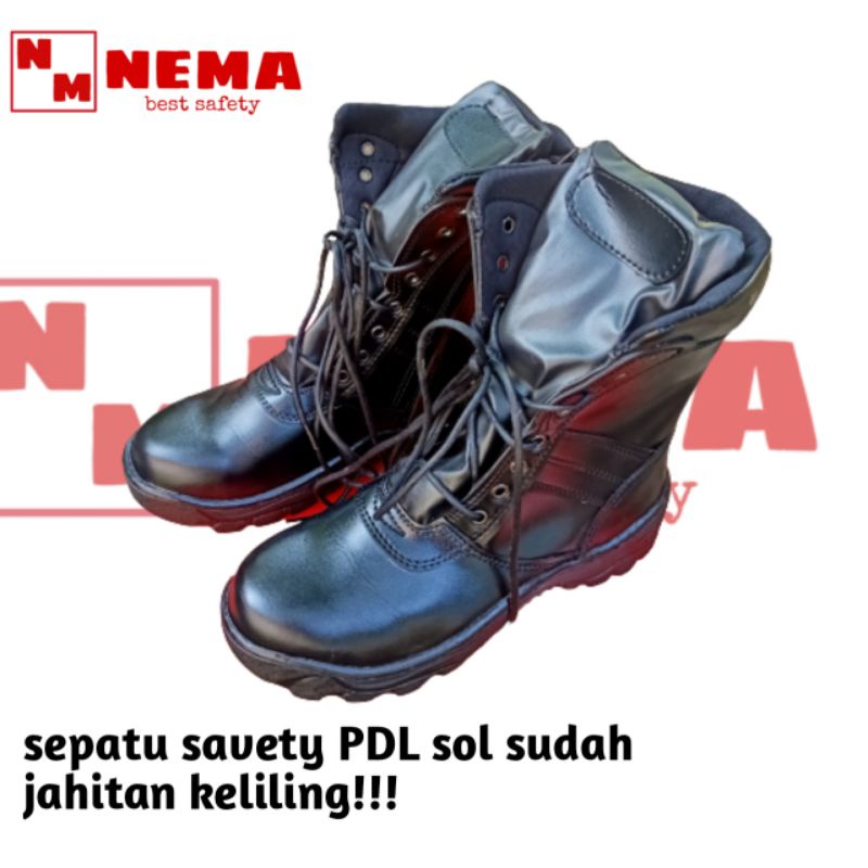 Jual sepatu safety pdl /sepatu security / sepatu dinas / sepatu ujung ...