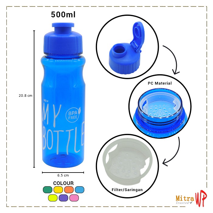 botol minum plastik - Botol Minum New My Bottle BPA Free Water Bottle ...