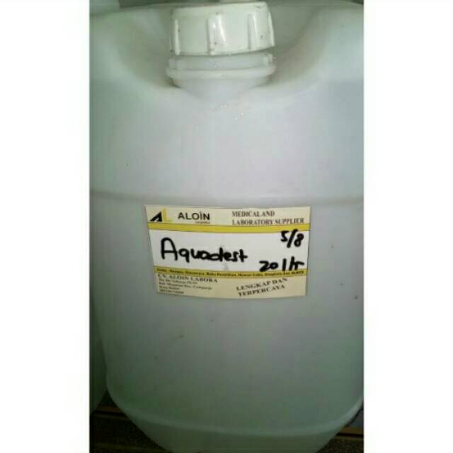 Jual Aquadest 1L Air Suling Akuades Destilled Water Laboratorium ...