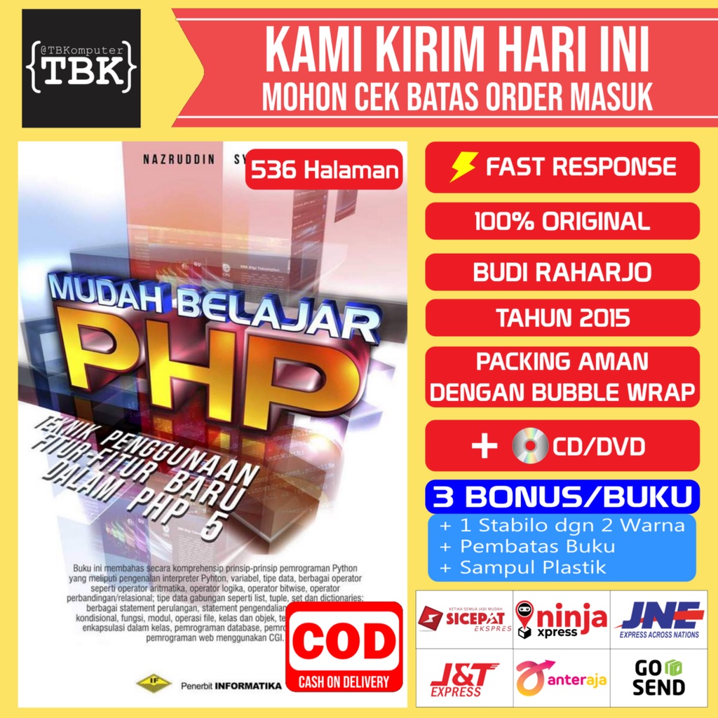 Jual BUKU MUDAH BELAJAR PHP BUDI RAHARJO | Shopee Indonesia