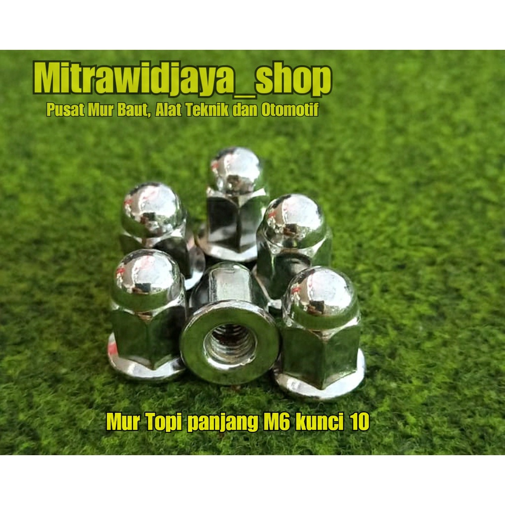 Jual mur topi m6 m7 kunci 10 m8 kunci 12 /mur knalpot matic all beat ...