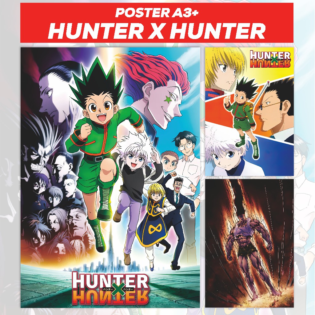 Jual Poster Hunter x Hunter HxH Anime Ukuran A3+ Gon Freecss Killua ...