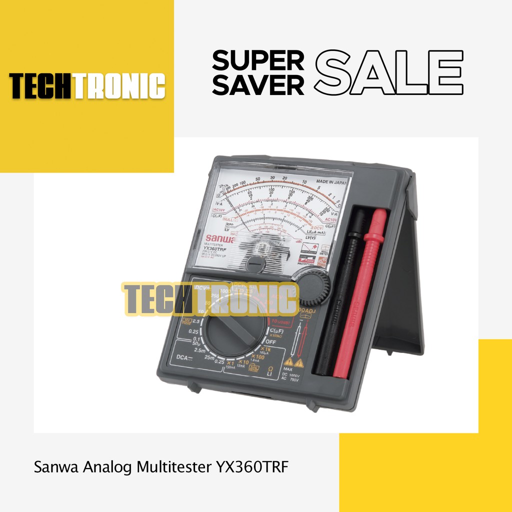 Jual Analog Multimeter Sanwa YX360TRF Multitester - TECHTRONIC | Shopee ...
