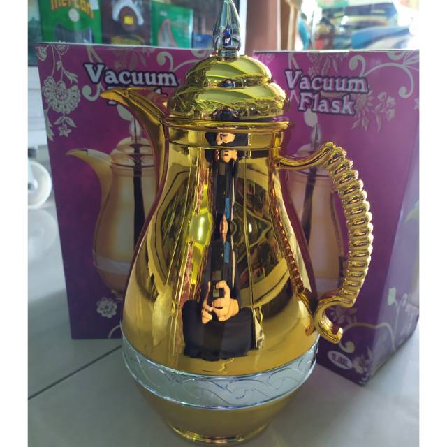 Jual Teko emas zamzam 1 liter classic / Thermos / Botol Teko Zamzam ...