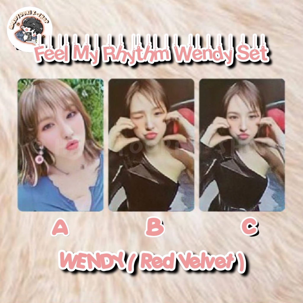 Jual [ RED VELVET ] PHOTOCARD FEEL MY RHYTHM WENDY SET VER. UNOFFICIAL ...