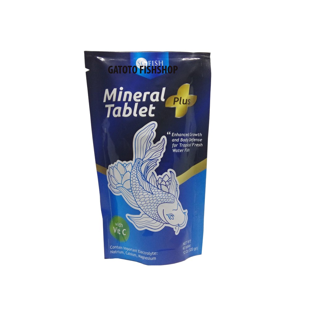 Jual Mineral Tablet Plus Vitamin C Garam Garem Ikan 40 tablet | Shopee ...