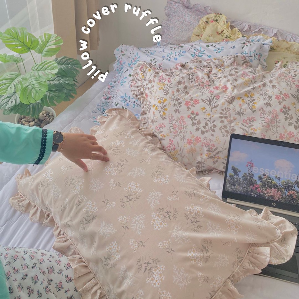 Jual [@stigmable] Sarung Bantal Aesthetic Flower Floral ala Korea ...