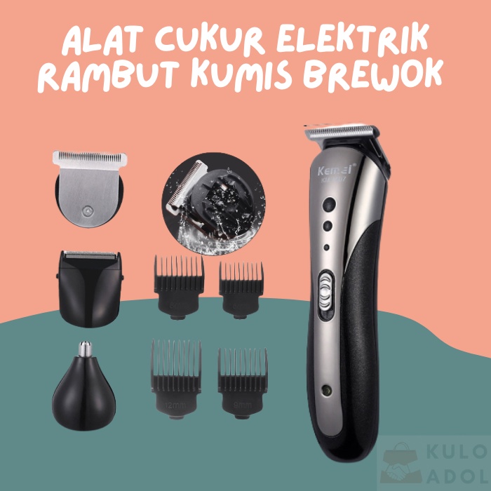Jual Alat Cukur Elektrik Bisa Dicharge Kemei Trimmer Rambut Kumis Brewok Cukuran Jenggot Janggut ...