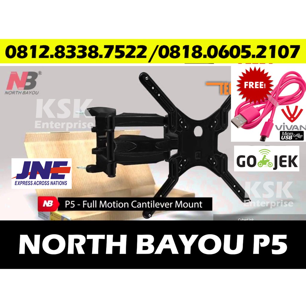 Bracket mount TV LED LCD NB P5 North Bayou | Shopee Indonesia