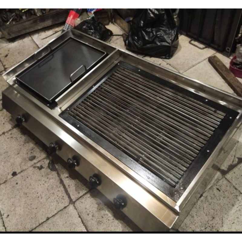 Jual 1set panggangan grill ukuran 50x30cm+tepan 30x30 cm | Shopee Indonesia